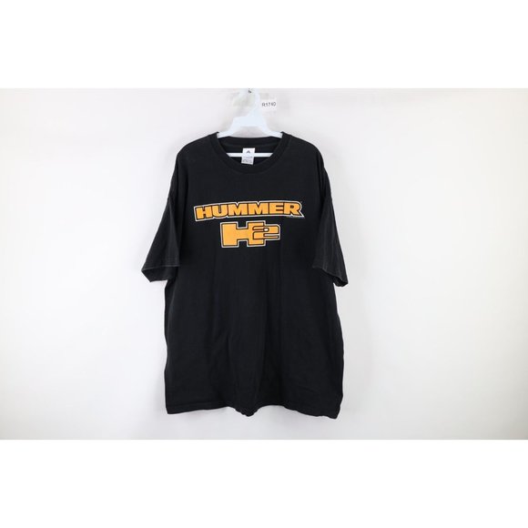Vintage | Shirts | Vintage Mens 2xl Xxl Faded Heavyweight Hummer H2 Spell Out Short Sleeve ...